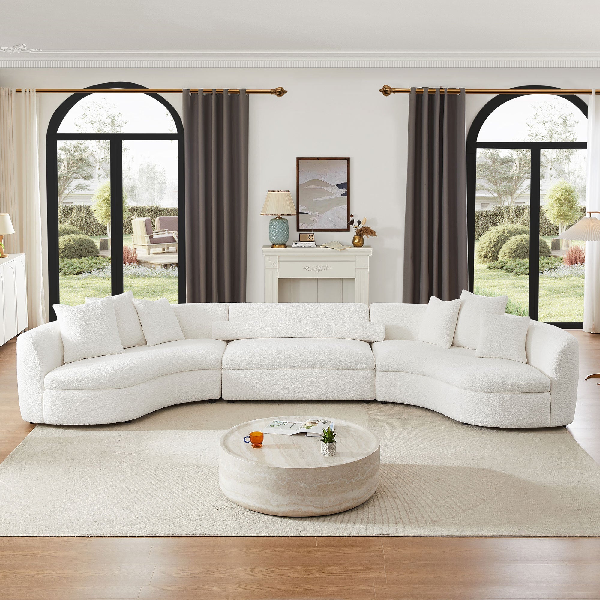 Modern curved sectional store